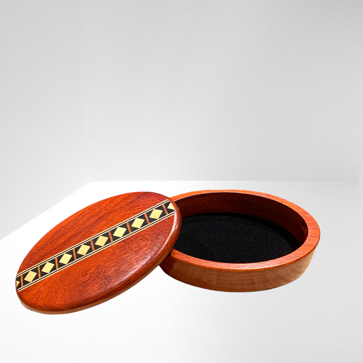 Spin Puzzle Box with Diamond Inlay