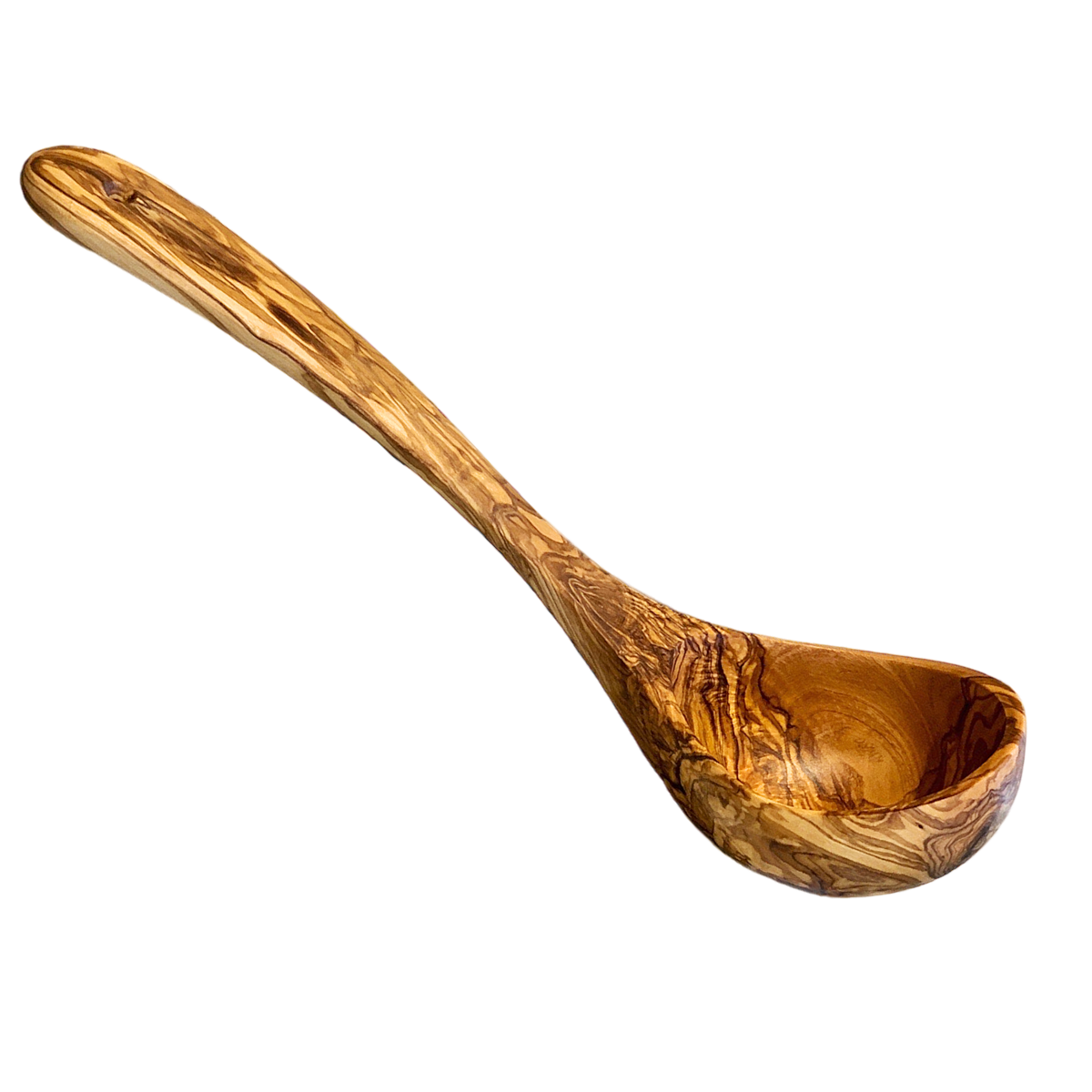 Premium Olive Wood Ladle - Unique, Durable & Stylish
